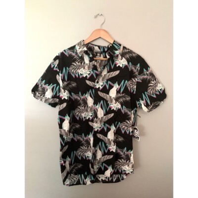 NWT NEFF Men’s Short-Sleeve Button-Down Shirt Size L | eBay