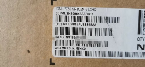 Nokia 3HE09648AA 7750 SR IOM4-e L3HQ Baseboard, Accepts up to 2 MDA-e ...