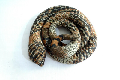 Handmade Coiled FABRIC SNAKE Reptile Figure Lifelike Pattern 8" x 8" | eBay