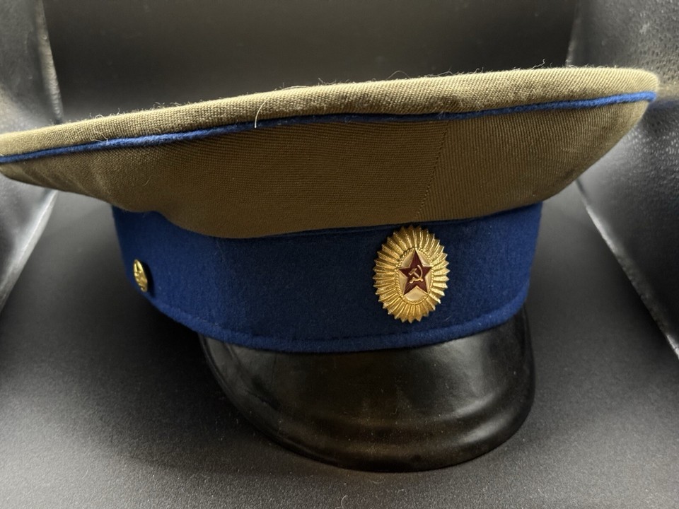 ORIGINAL KGB КГБ VISOR CAP HAT USSR SOVIET AFTER NKVD MGB 1954 EARLY ...