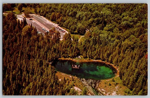 Postcard Kitchi-Ti-Ki-Pi The Big Spring Manistique Michigan B14 | eBay