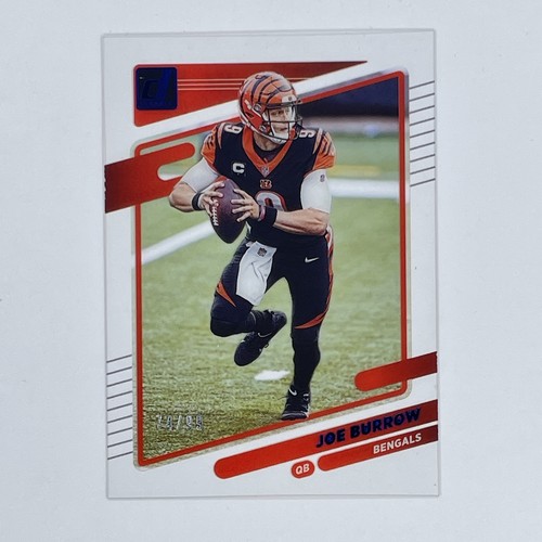 2021 Clearly Donruss Blue Joe Burrow /99 #10 Cincinnati Bengals | eBay