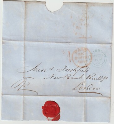 1851 WILTSHIRE SALISBURY SMALL HANDSTRUCK 1 UNIFORM PENNY POST WRAPPER ...