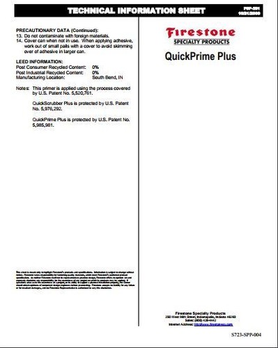 FIRESTONE QUICKPRIME PLUS PRIMER 1 QT with Aquascape Label | eBay