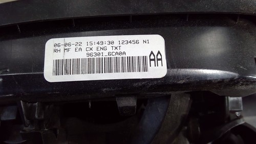 2019-2023 NISSAN ALTIMA PASSENGER RIGHT SIDE REAR VIEW MIRROR OEM 96301 ...