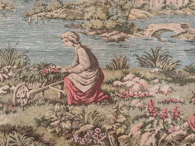 2x5 Vintage French Tapestry Goblins Floral Bedroom Décor Wall Hanging ...