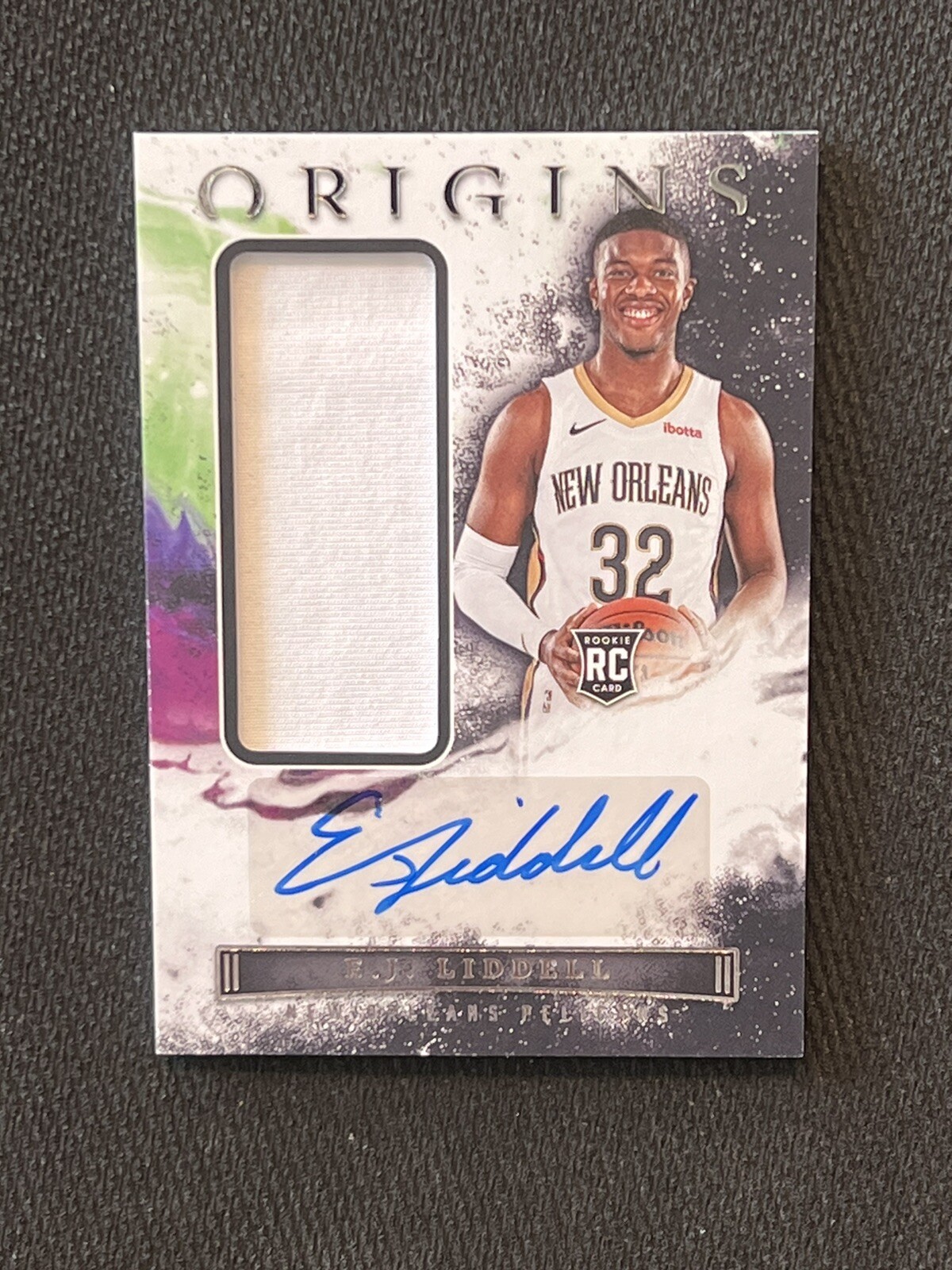 EJ LIDDELL 2022-23 PANINI ORIGINS ROOKIE RC AUTO JERSEY PATCH AUTOGRAPH ...