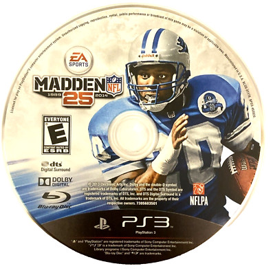 PS3 Madden NFL 25 Football Sony PlayStation 3 EA Sports Video Game Disc ...