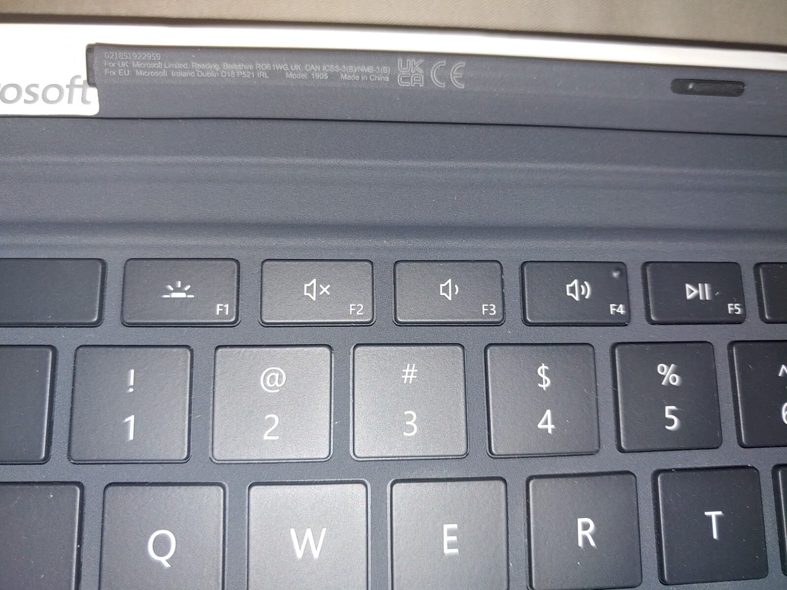 Microsoft Surface Pro X Keyboard - Black for sale online | eBay