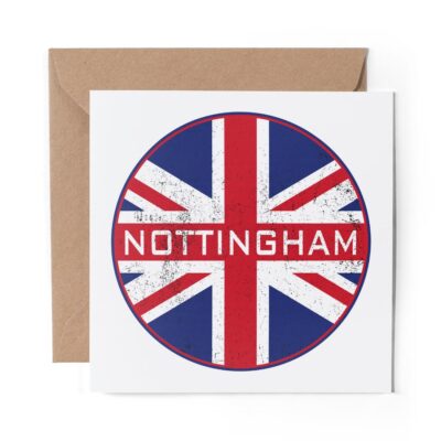1 x Blank Greeting Card Nottingham England Flag Circle #59488 | eBay UK