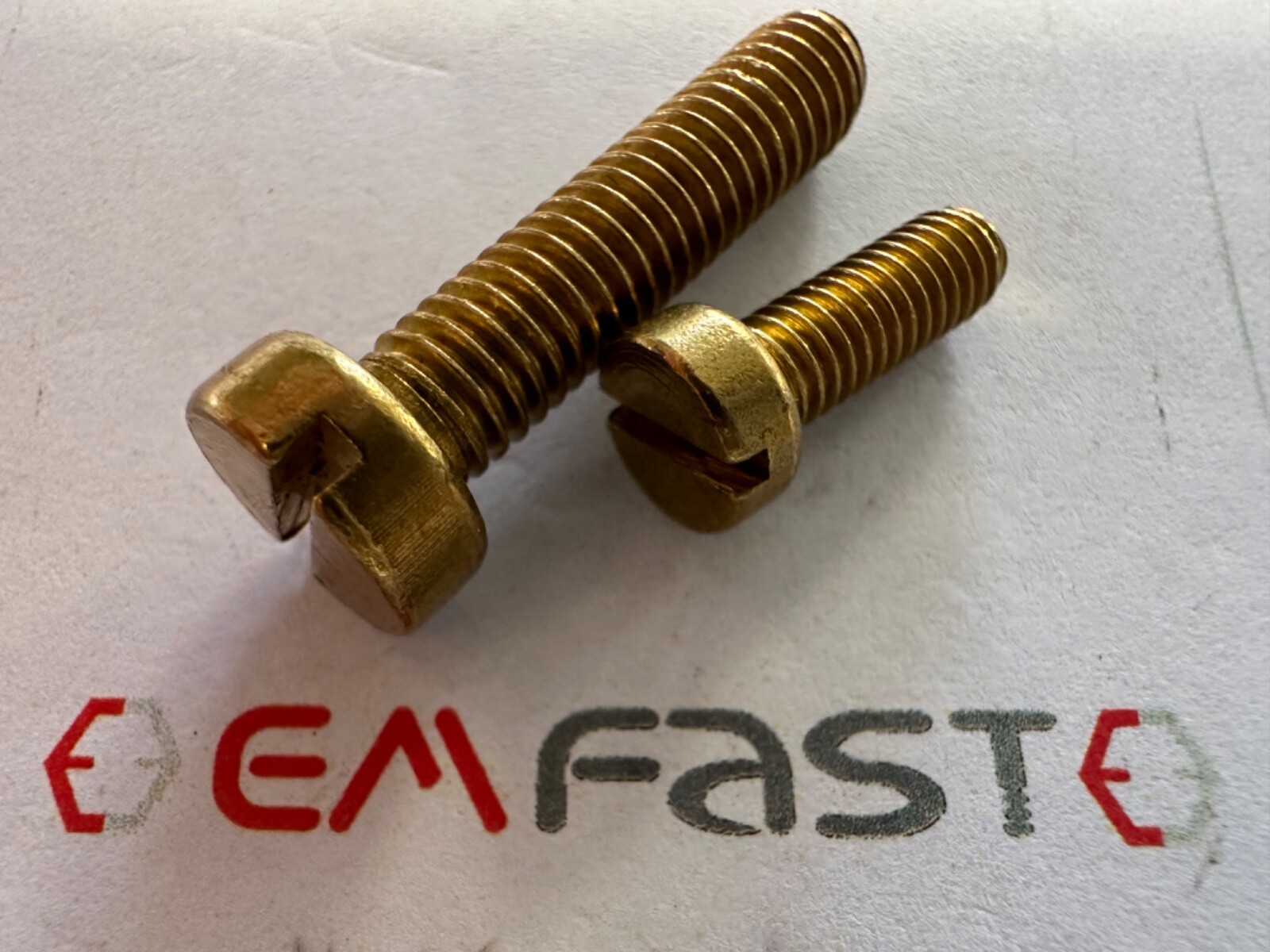 3/16 BSF 0BA 2BA x 1/2 or1 inch Solid Brass cheese slotted machine ...