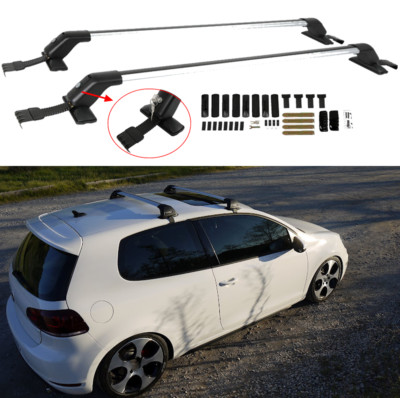 43.3" Roof Rack Crossbars Luggage Cargo Carrier w/Lock For VW Golf MK6 ...