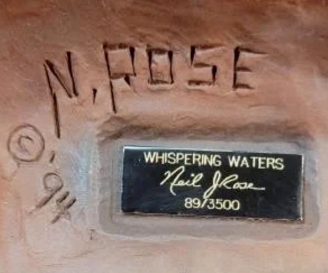 Vintage Neil J. Rose Native American Art "Whispering Waters" Signed ...
