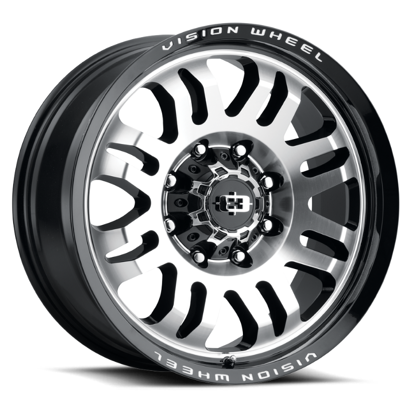 VISION 409 Inferno 20X9 6X120 Offset 12 Gloss Black Machined Face (Qty ...