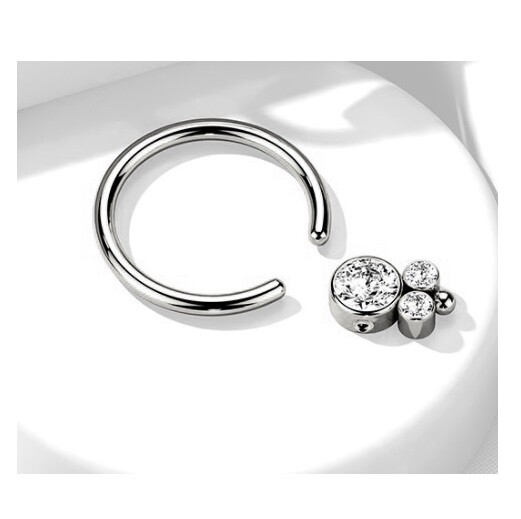 Captive Ball Ring - Cartilage Lip Tragus Top Upper Ear Earring Nipple ...