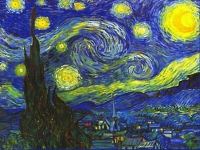 VINCENT VAN GOGH STARRY NIGHT POSTER NEW ART PRINT 34X22 TRENDS #6257 ...