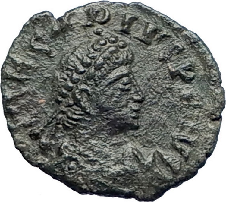 ARCADIUS 383AD Authentic Ancient Roman Coin VICTORY w Trophy, captive ...