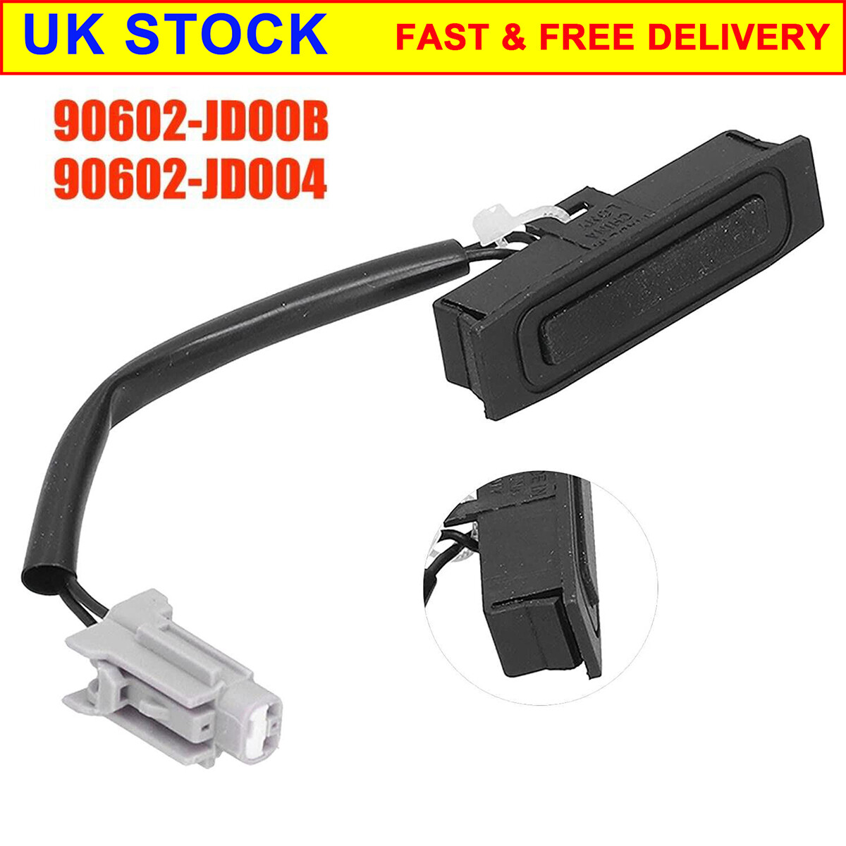 90602-JD00B Fit Nissan Qashqai Note Boot Button Release Tailgate Micro ...