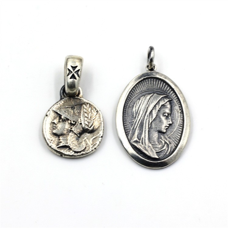 Ancient Greek Coin Pendant 925 Silver Handmade Athena Goddess ...