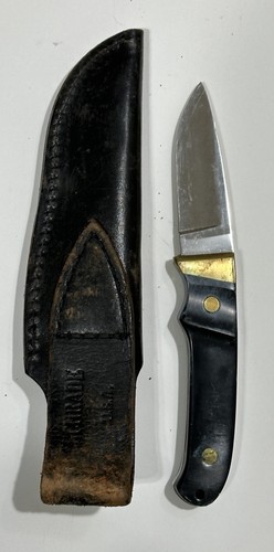 new schrade ph2 small hunting skinning knife + sheath | eBay