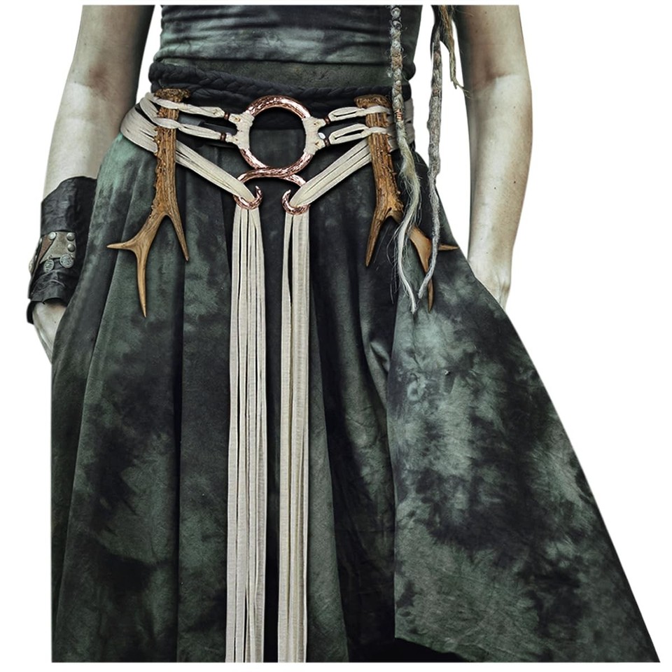 Viking Troll Cross Belt - Long Rope Knotted Waist Accessory for Norse ...