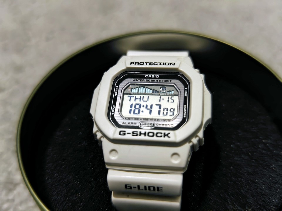 Casio G-Shock G-Lide GLX-5600 Watch – White – Tide & Moon – Module 3151 ...