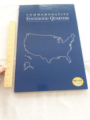 Barnes & Noble Commemorative State Quarters Book COMPLETE with ALL ...