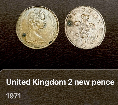 1971 NEW PENCE 2p British Elizabeth II Coin Very Rare | eBay