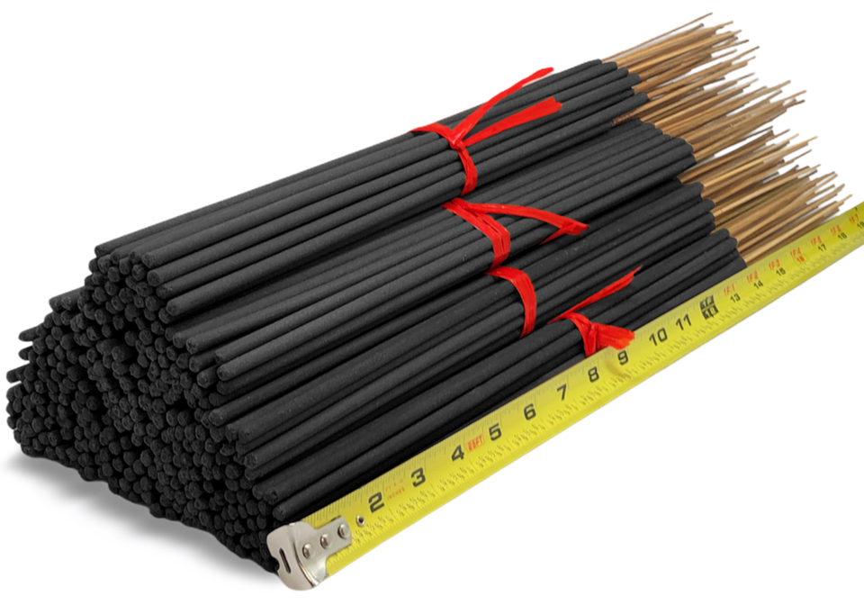 UNSCENTED Jumbo Incense Sticks 19" Long Charcoal Black Extra Large Bulk ...