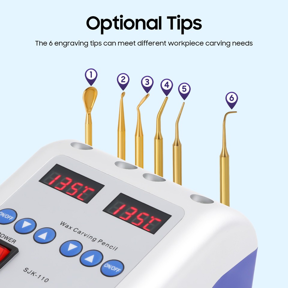 Dental Lab Digital Teeth Heated Wax Carver Waxer Carving Electric ...