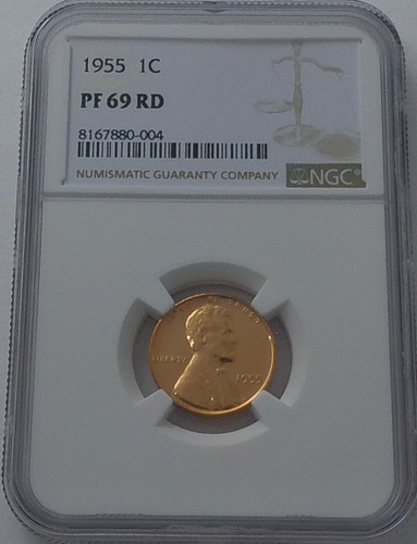 1955 NGC PF69 RD Red Proof Lincoln Wheat Penny 1C Cent White Label | eBay