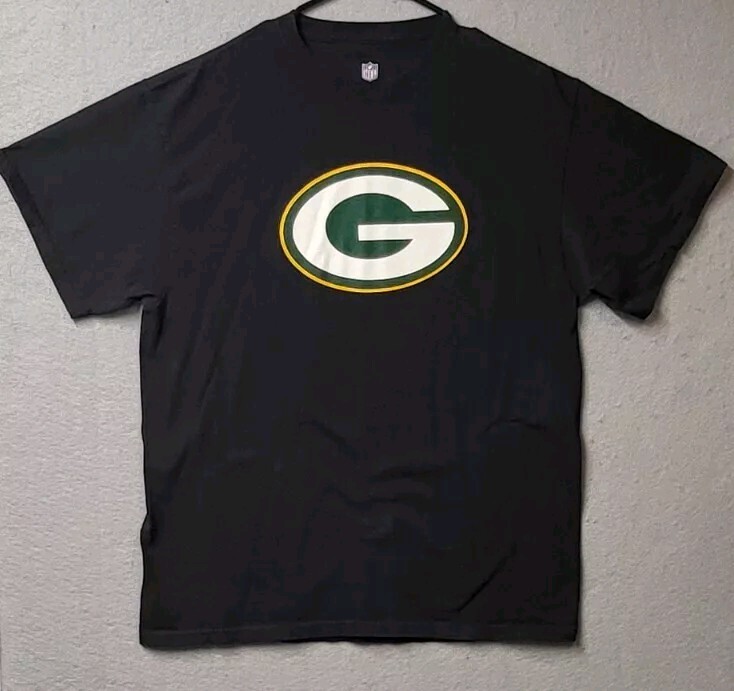 Green Bay Packers NFL Pro Line Apparel Unisex Heavy Cotton Tee Black L ...