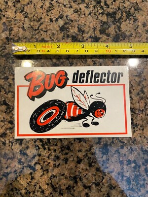 VINTAGE STICKER BUG DEFLECTOR 70S-80s | eBay