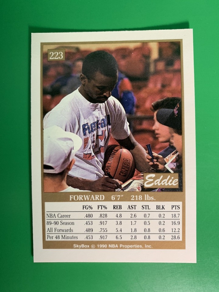1990-91 SkyBox Eddie Johnson #223 Phoenix Suns | eBay