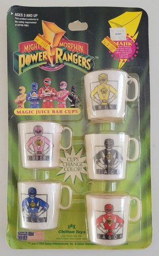 1994 Mighty Morphin Power Rangers Majik Juice Bar Cups | eBay
