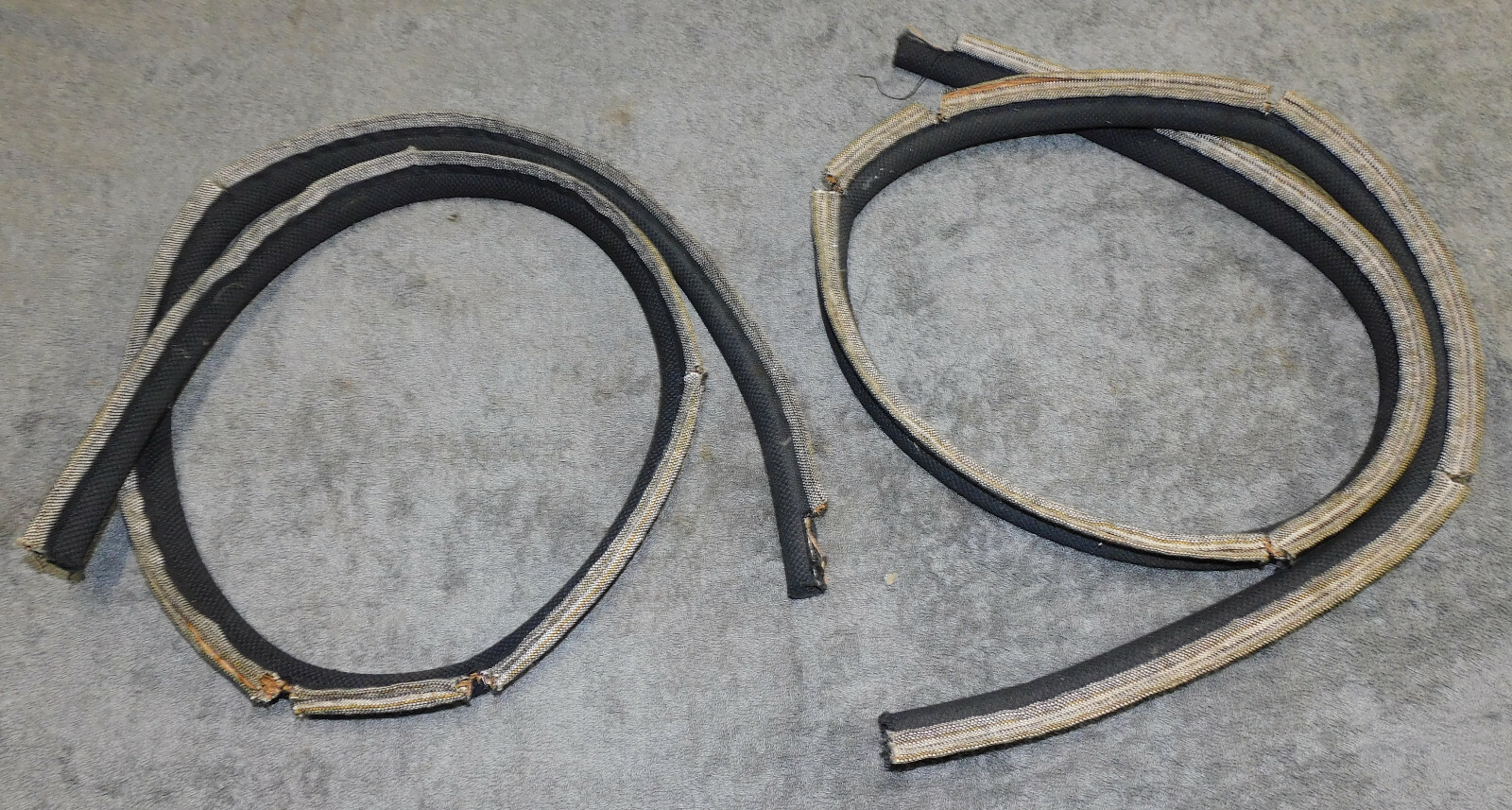 1949-1957 Ford Mercury Cars NOS BLACK CLOTH DOOR HEADLINER WINDLACE ...