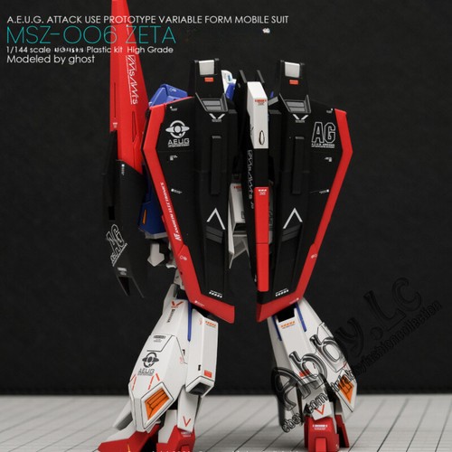 For HG 1/144 Zeta Z 2017 Ver Revive Water UV Light-Reactive Decal MSZ ...