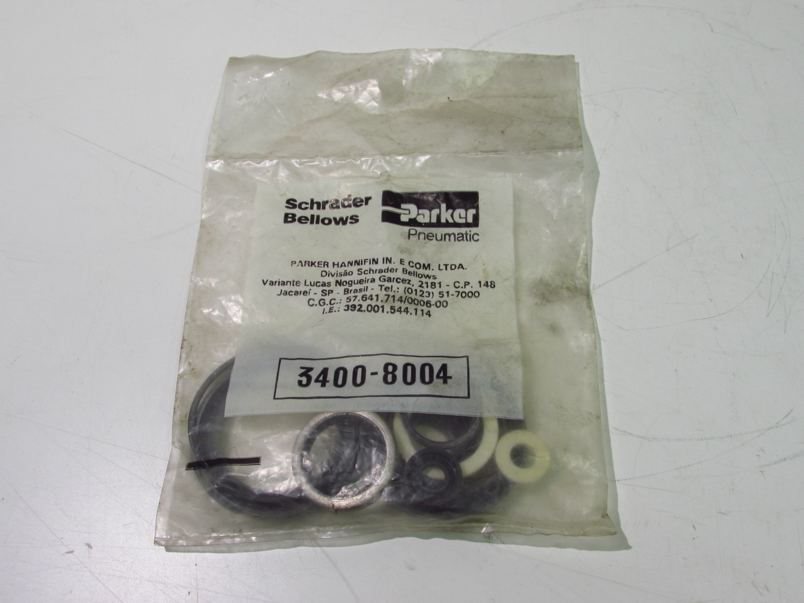 SCHRADER BELLOWS 3400-8004 SEAL REPAIR KIT FOR 3400 SERIES CYLINDERS ...