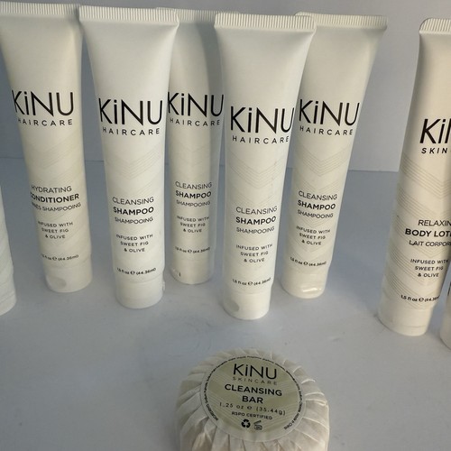 Kinu Haircare & Bodycare Travel Lot Shampoo Conditioner Soap Lotion 1. ...