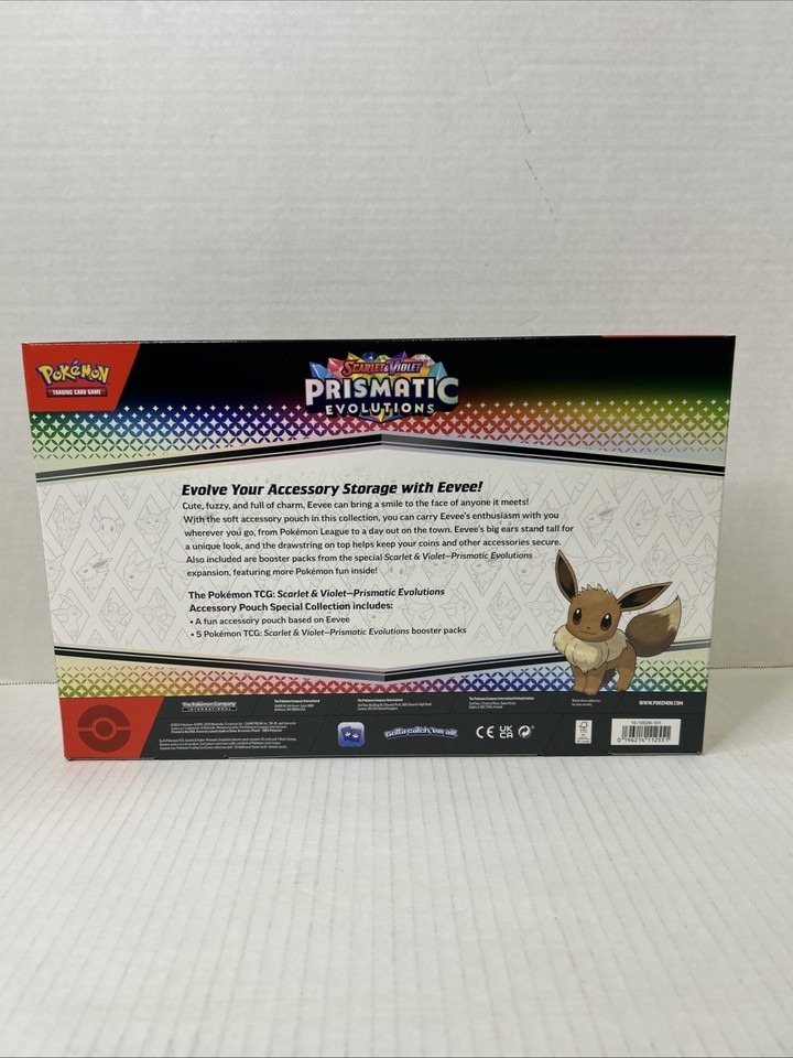 Pokémon Prismatic Evolutions Accessory Pouch Special Collection Box ...
