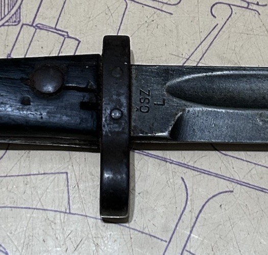 CSZ 24 Chech Bayonet WW2 German Occupation. Fits VZ 24 & German Mauser ...