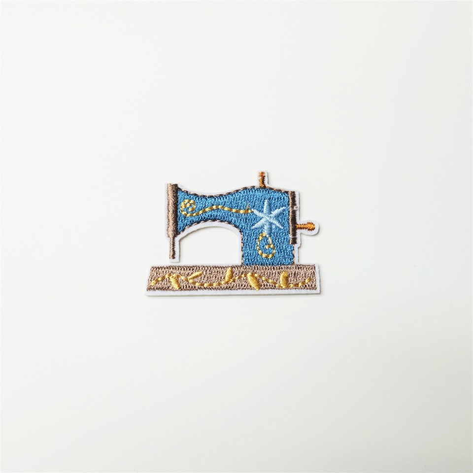 Sewing Machine Patch Iron-On/Sew-On Embroidered Applique Craft Motif | eBay