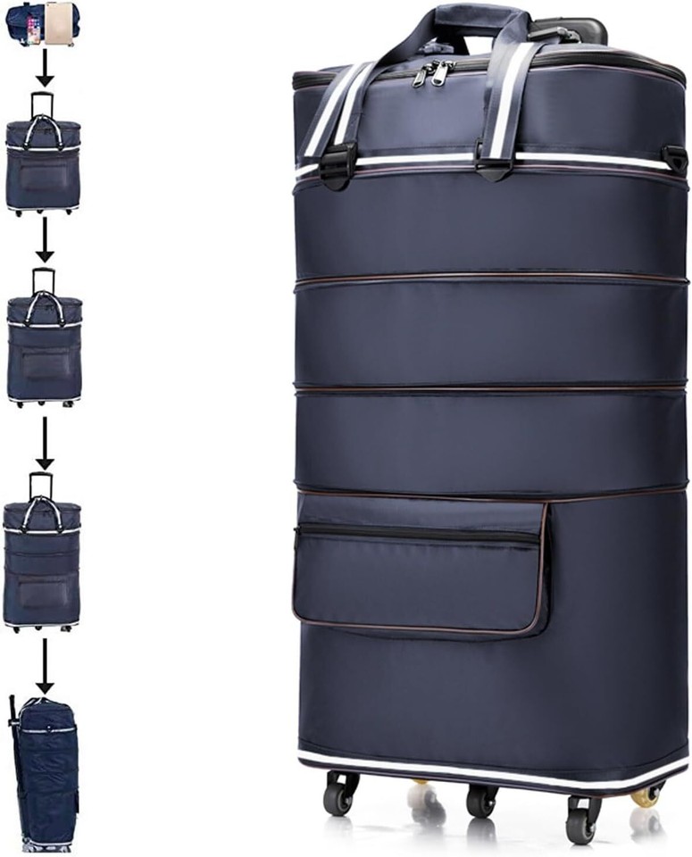 ELDA Expandable Collapsible Luggage Bag Foldable Extra Large Suitcase ...