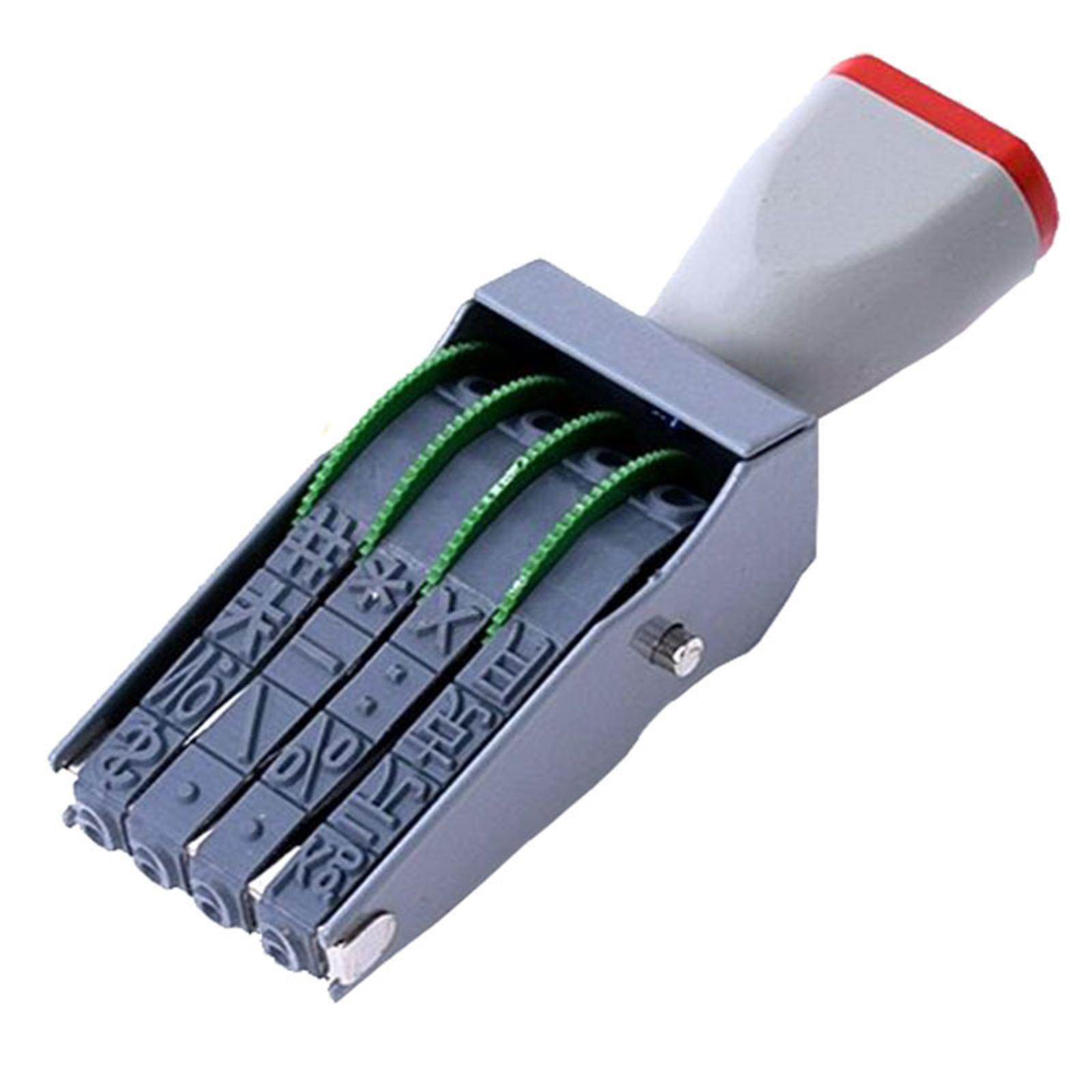 Rubber Number Stamp Numbering Stamp 4 Digit Numeric Rolling Adjustable ...