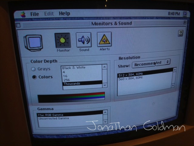 Apple Macintosh Color Classic II 36MB RAM 500MB HD Mac OS 7.6.1 68030 ...