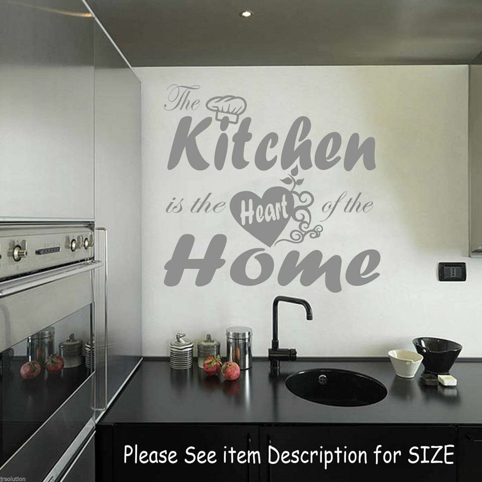 "The Kitchen" kitchen sticker, kitchen quote wall art, restaurant wall ...