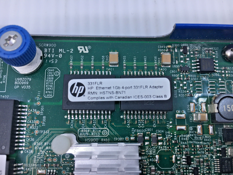 HP Ethernet 1Gb 4-Port 331FLR Adapter 629133-002 629133-001 634025-001 ...