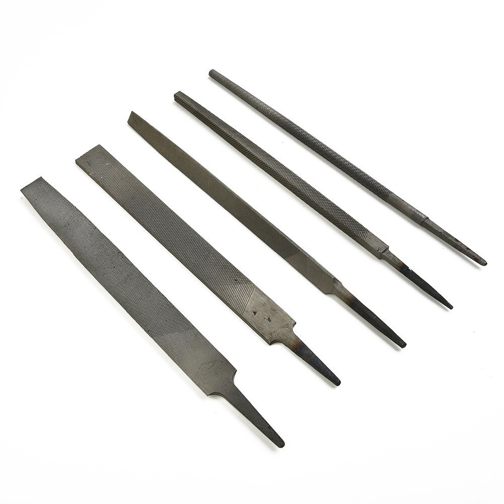Durable 5 Piece Industrial Steel Files for Metal and Wood Craftsmanship ...