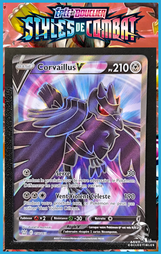 Carte Pokémon Corvaillus V 156/163 EB05 EB5 Styles De Combat Epee Et ...