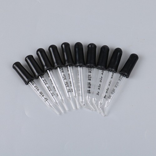 5PCS Glass Scale Dropper Rubber Straw Multi-Purpose Droppers For School ...